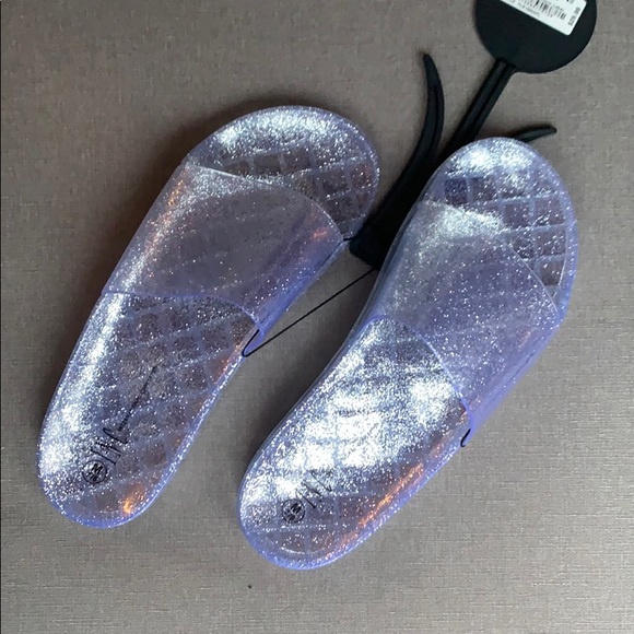 INC International Concepts | Shoes | Inc Clear Silver Glitter Jelly ...